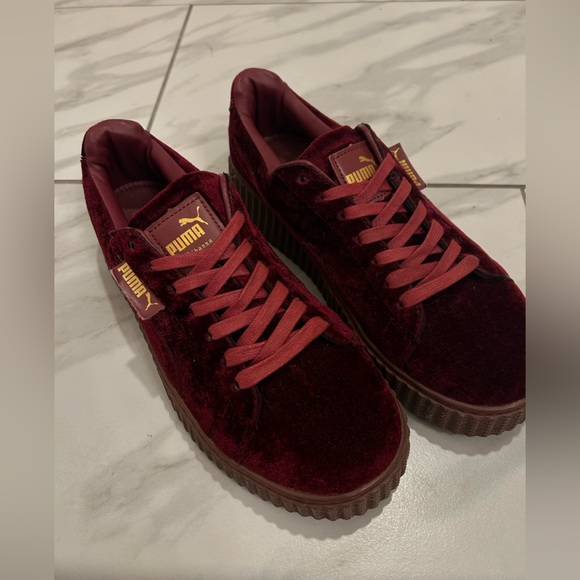 Puma | Shoes | Authentic Puma X Fenty Rihanna Velvet Maroon Creeper ...